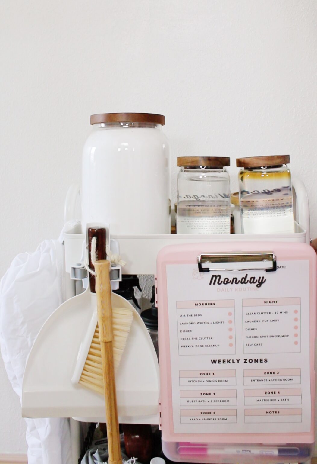 How to Make Your Own DIY Cleaning Cart | Non-Toxic House Cleaning Hacks ...